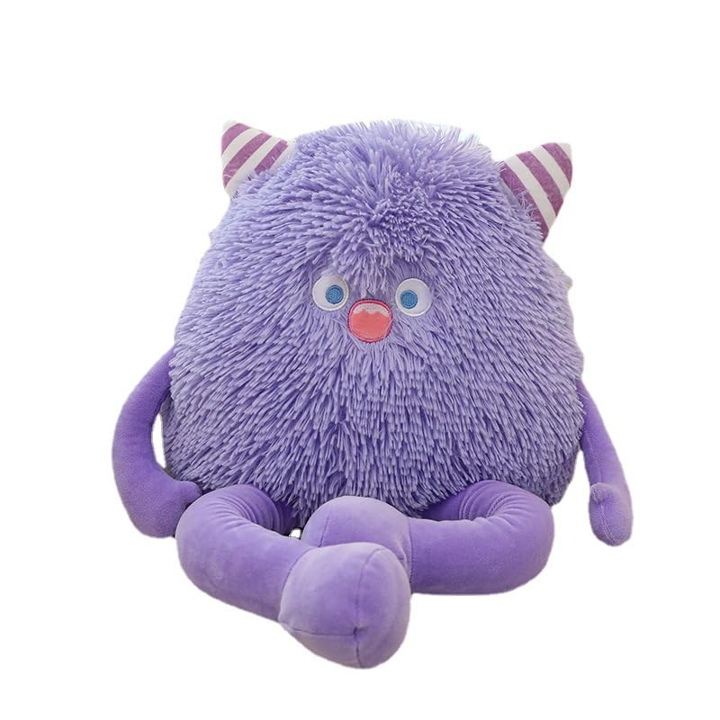 Arkdorz Cute Monster Plush Toy,12.6''Soft Monster Stuffed Animal Plush Pillow,Birthday Halloween Christmas Plush Gifts for Kids Boys Girls (Purple)