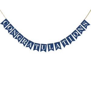 kungoon congratulations banner,premium blue achievement celebrations, graduation/wedding/retirement/bridal shower party decorations.