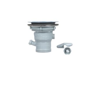 TOP-LINE SinkMate Universal ABS Rotary Drain with 6" Handle, 3-1/2" Sink Opening, 1-1/2" & 2" Outlet, Retail Packaging