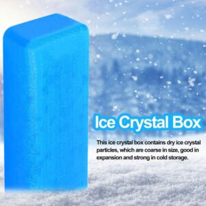 RJSQAQE Ice Packs for Cooler Long Lasting Reusable, Ice Packs Ice Crystal Boxes for Coolers, Home Freezer Blocks,Refrigerator Ice Crystal Box,Cold Freezer Packs