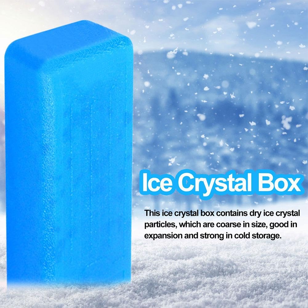 RJSQAQE Ice Packs for Cooler Long Lasting Reusable, Ice Packs Ice Crystal Boxes for Coolers, Home Freezer Blocks,Refrigerator Ice Crystal Box,Cold Freezer Packs