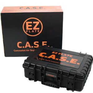 EZ FLATE C.A.S.E. 12 Volt Air Compressor Built Into Heavy Duty Case | Dual Air Compressor | 10.6 CFM | Offroad Air Compressor 4x4 |150 PSI | Portable Inflator With Pressure Gauge