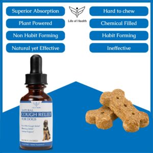 Natural Kennel Cough Treatment for Dogs - Supports Healthy Cough Relief for Dogs of All Breeds & Sizes - Dog Cough Suppressant - Dog Cough Relief - Dog Allergy Relief - Dog Itch Relief - 1 fl oz