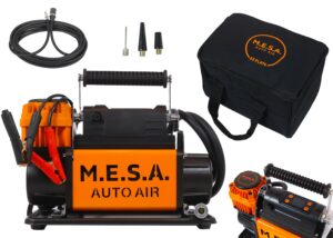 ez flate m.e.s.a 12v air compressor kit, portable air compressor, 5.65 cfm, offroad air off road air compressor, heavy duty pump for car tire, max 150 psi for 4x4 vehicle, offroad tire inflator