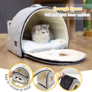 Cat Bed for Indoor Cats,Foldable cat cave,Anti-Slip & Water-Resistant Bottom,cat Houses for Indoor Cats or Small Dogs,Kitten Tent,Rabbit Bed,cat beds & Furniture