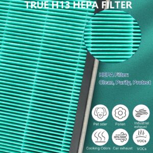 2 Pack 250/250S Air Purifier Replacement Filter Compatible with Coway Airmega 250/250S Air Purifiers, Max 2 Green True HEPA and Active Carbon Filter