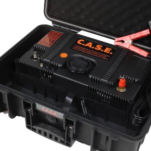 EZ FLATE C.A.S.E. 12 Volt Air Compressor Built Into Heavy Duty Case | Dual Air Compressor | 10.6 CFM | Offroad Air Compressor 4x4 |150 PSI | Portable Inflator With Pressure Gauge