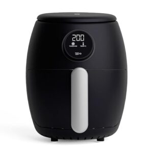 belaco air fryer, 2.1qt digital display, rapid air circulation, air fryers, 60 min timer, small air fryer, adjustable temperature, dishwasher safe basket bel-af-02