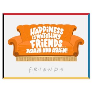 hallmark friends oversized blanket, 60"x80" (happiness is watching friends again and again!) gift for christmas, birthdays, valentine's day