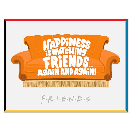 Hallmark Friends Oversized Blanket, 60"x80" (Happiness is Watching Friends Again and Again!) Gift for Christmas, Birthdays, Valentine's Day