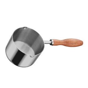 feltechelectr oil pan mini candy mini heater stainless steel saucepan steaming pot candle making pot chocolate melting pot oil pots for cooking deepen pot soup pan coffee cheese cooking pot