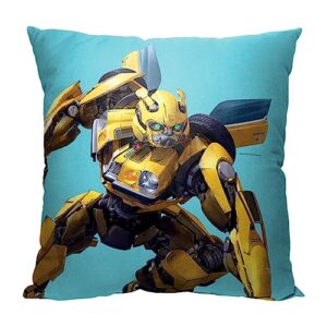 northwest transformers pillow, 18" x 18", bumblebee