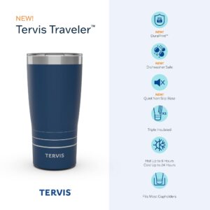 Tervis Traveler Fishing Lures Triple Walled Insulated Tumbler Travel Cup Keeps Drinks Cold & Hot, 20oz, Stainless Steel