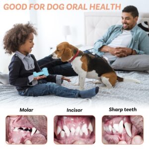 MiOYOOW Dog Chew Toys, Hammer Shaped Dog Toys Puppy Dog Teething Toys for Small Medium Large Dogs Teeth Dental Oral Care