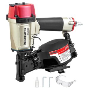 maxparts nvh45 15 degree roofing coil nailer for wooden house roof building 7/8-inch to 1-3/4-inch round head coil nails