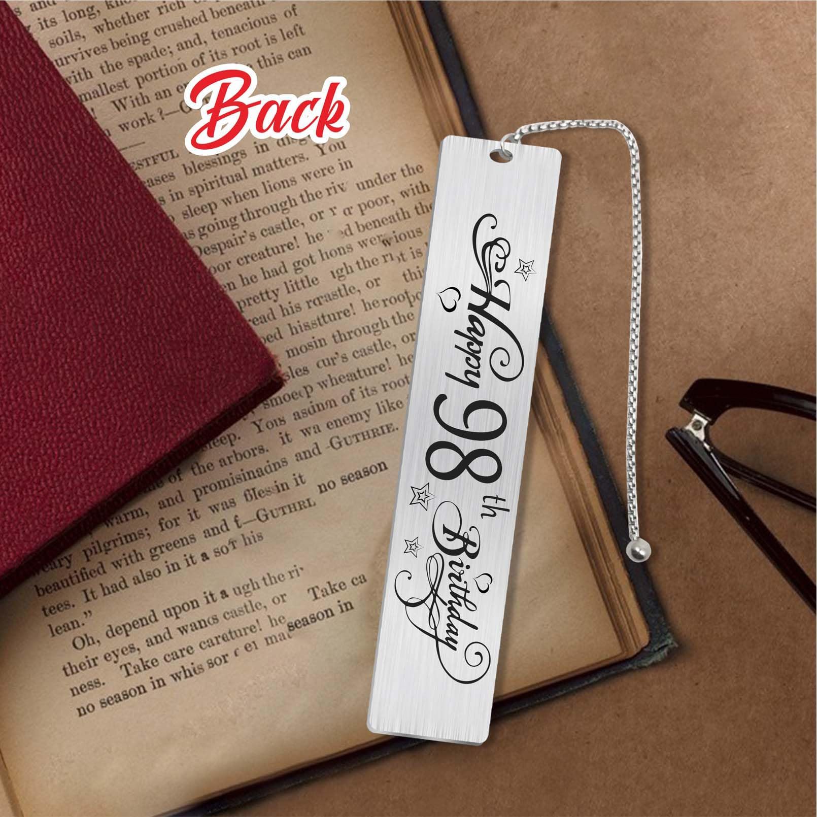 Jzxwan Happy 98th Birthday Gifts for Women Men, 98 Year Old Birthday Bookmark, Female 98 Yr Old Bday Card Gift Ideas, 1926 Birthday Book Mark for Woman Man, 98th Birthday Decorations, 98 th Bd Present