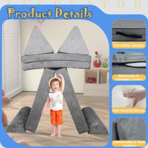 LFCREATOR Modular Kids Couch Sofa,Couch for Toddler and Baby Playroom/Bedroom,Perfect Toddler & Baby Couch for Play & Lounging,Ideal for Boys & Girls.Large