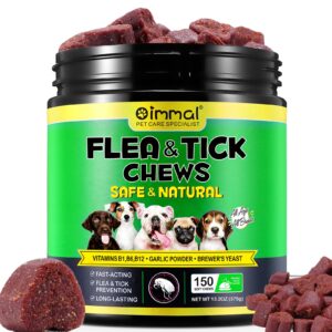 flea & tick prevention for dogs chewable, natural flea and tick supplement for dogs, flea and tick chews for dogs, oral flea pills for all breeds and ages dogs02