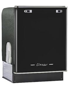 unique appliances ugp-24cr dw b 24" retro dishwasher, black