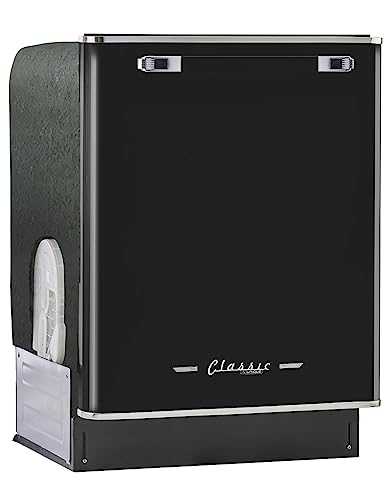 Unique Appliances UGP-24CR DW B 24" Retro Dishwasher, Black