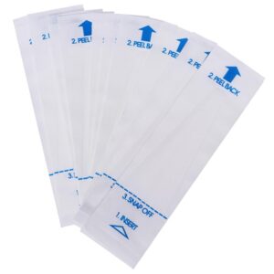 300pcs disposable probe covers for digital sleeves safe pe universal electronic caser for accurate sanitary oral ear underarm recta thermometer reading(white)