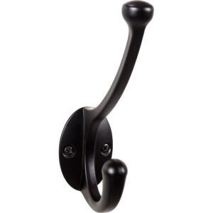 top knobs tk1064blk top knobs tk1064 hooks double robe hook