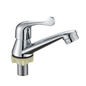 aishanbaihuodian 1pc single cold water tap basin mixer home kitchen sink faucet home garden bath bathroom vanities fit for low high pressure systems