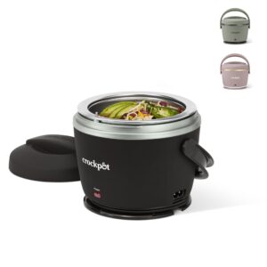 crock-pot electric lunch box, portable food warmer for on-the-go, 20-ounce (591 ml), black licorice