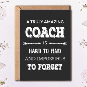 NTVShop Thank You Card For An Awesome Coach - Appreciation Gift - Card For All Occasions - Cute Card For Men And Women