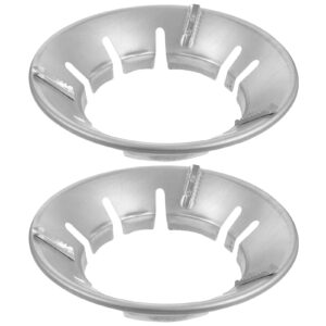 kichvoe wok rack for gas stove 2pcs wok ring for gas stove stainless steel wok rack round bottom wok accessories-10 * 2inches wok stand