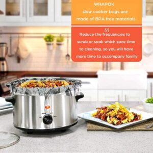 30 Slow Cooker Liners, Small Sizes Disposable Cooking Bag, Easy to Clean Plastic Bag,BPA Free fit 1-3 Quarts (3Pack)