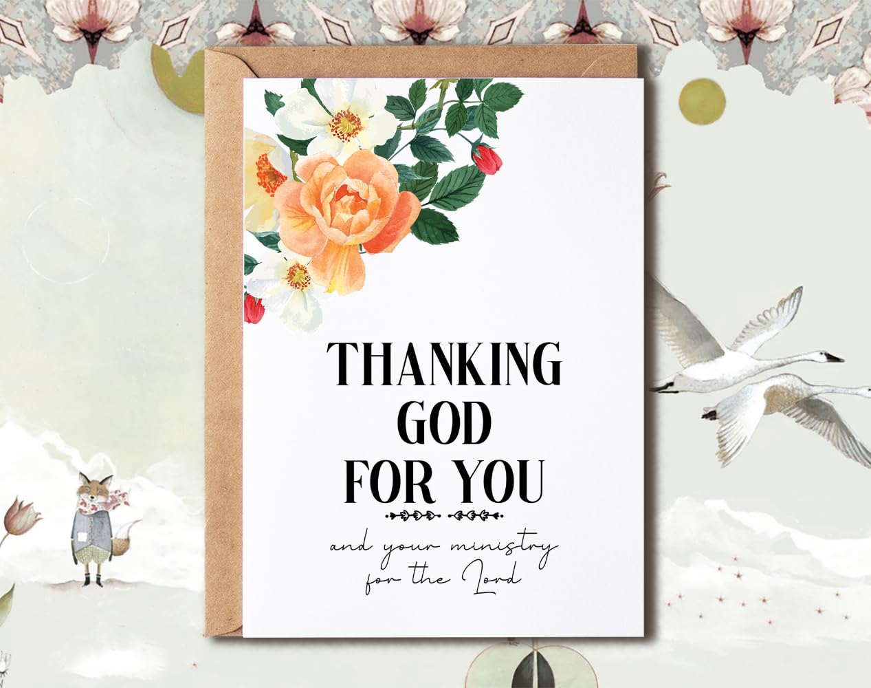 NTVShop Pastor Appreciation Card - Grateful For Your Ministry Card - Gift For Minister - Church Staff