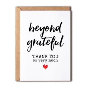 ntvshop beyond grateful card - gratitude card - thankful card - gift for wedding christmas holiday