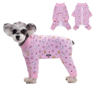 dog bodysuit surgery recovery suit for female dogs,small and medium-sized dogs zipper on back-post-spay dog surgery recovery suit puppy cat long sleeve onesies bodysuit after surgery wound protective