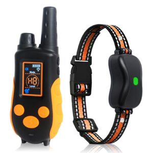 guiasipule 4 safe training modes waterproof dog training collar, 3300ft dog e collar with remote (for 8-120lbs dogs), shock collar for large (60-100lbs) medium(40-60lbs) small(15-30lbs) dogs