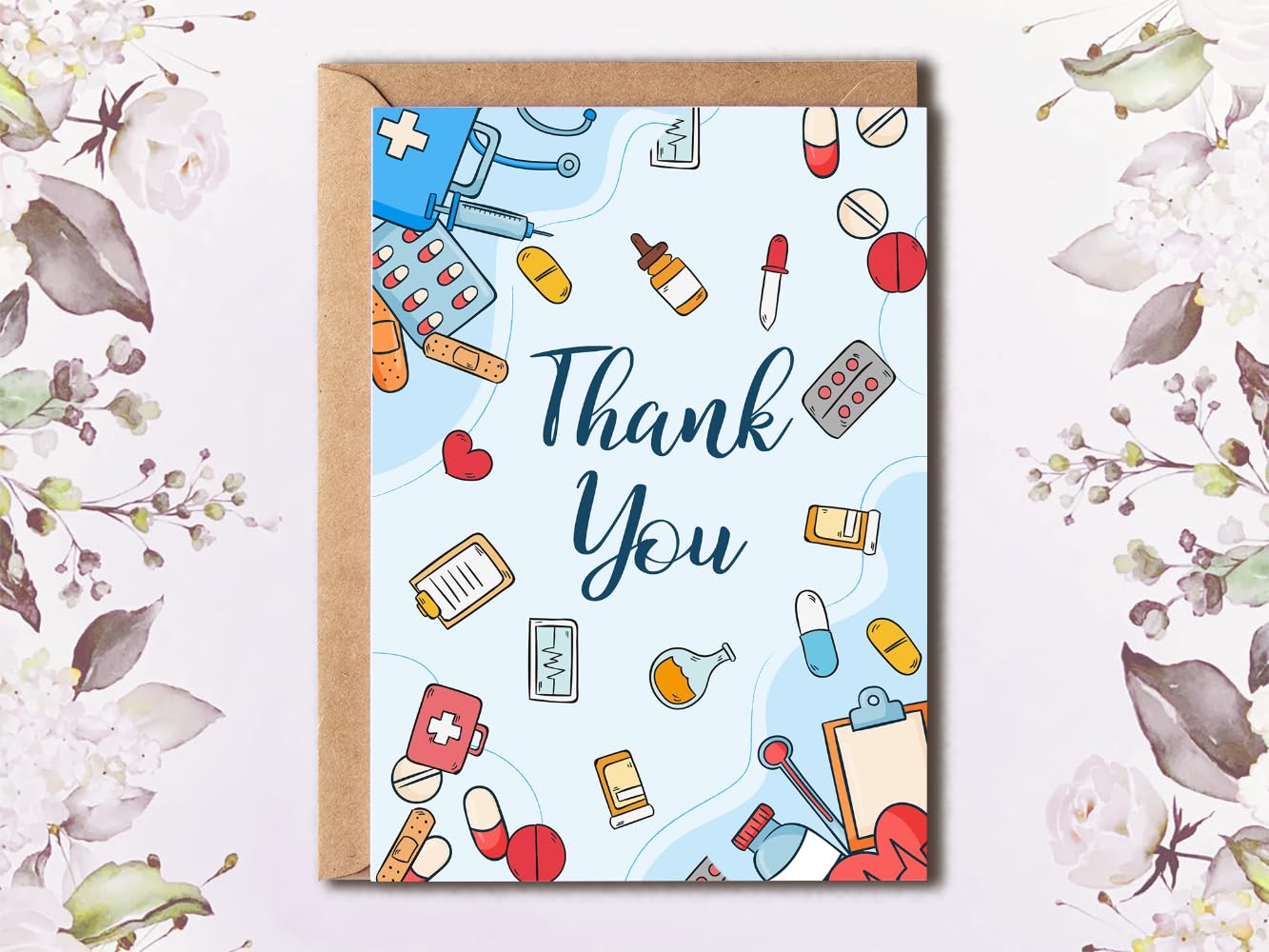 NTVShop Funny Medical Card - Doctor's Day Occasion - Thank You Card For Nurse - Gift For Doctor Nurse