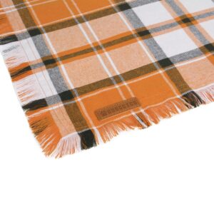 ADOGGYGO Fall Dog Bandanas, Halloween Thanksgiving Dog Bandana, Orange Plaid Dog Scarf, Multiple Sizes Offered, Fall Holiday Bandanas for Medium Large Dogs Pets (Fall, Large)