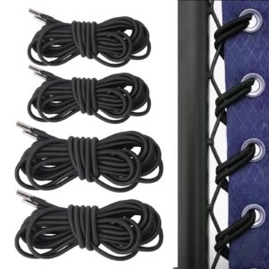 4 pack upgraded black gravity chair replacement cord zero gravity chair replacement cord laces webbing repair cord for anti gravity chair, garden lawn chair, outdoor recliners, sun loungers