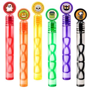 60 pcs halloween bubble wands party favors for kids halloween treats goodie bag stuffers pinata fillers, mini bubbles bulk halloween toys gifts classroom prizes for toddlers boys girls party supplies