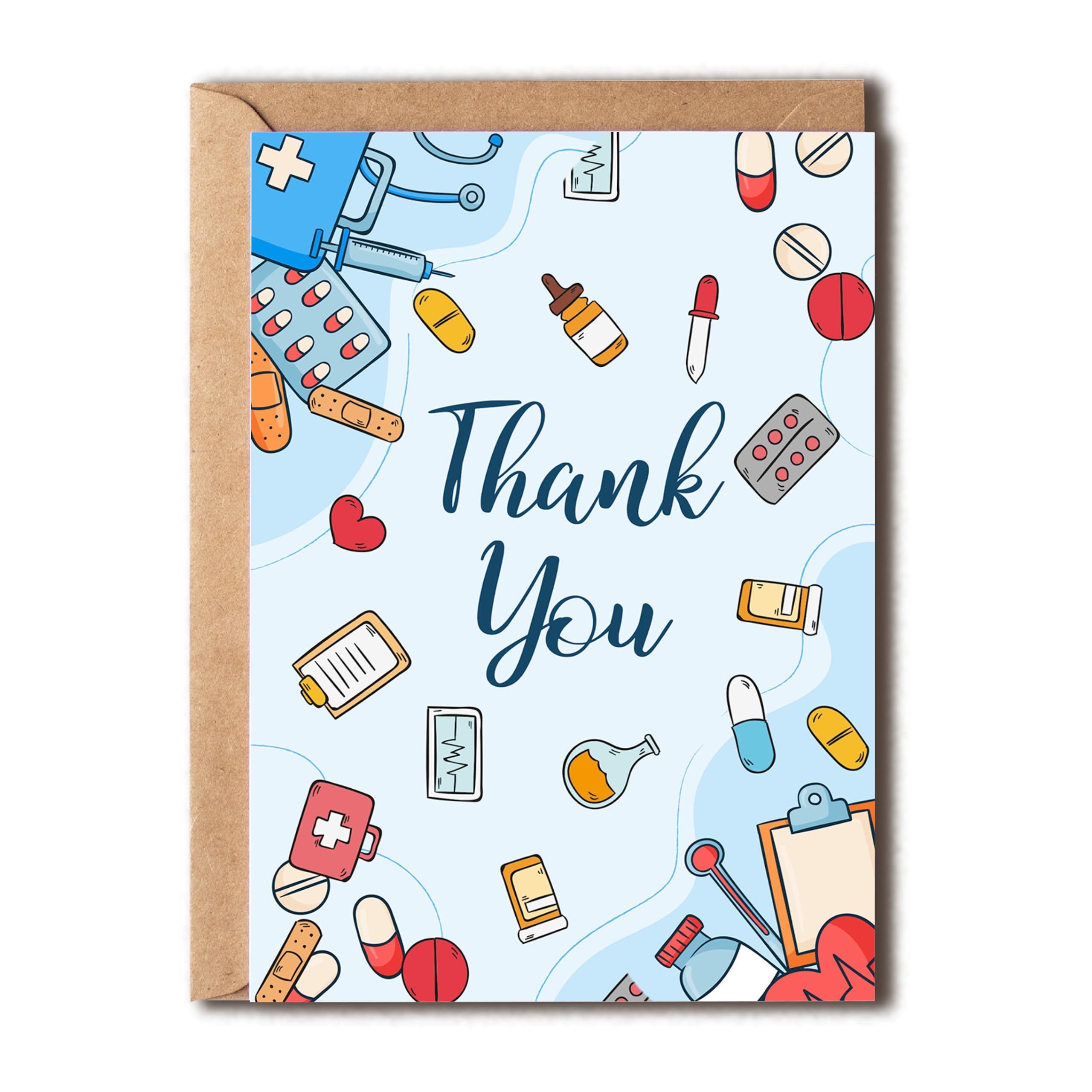 NTVShop Funny Medical Card - Doctor's Day Occasion - Thank You Card For Nurse - Gift For Doctor Nurse