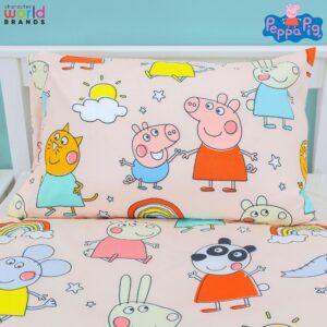 Character World Peppa Pig Playful Single Rotary Duvet Set (PP1PYFDS002)