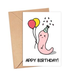 OwingsDesignsPerfect Appy Birthday! Card - Birthday Card Gift For Doctor-Nurse - Cute Medical Card - Appendix Card - Greeting Card - General Surgeon Card