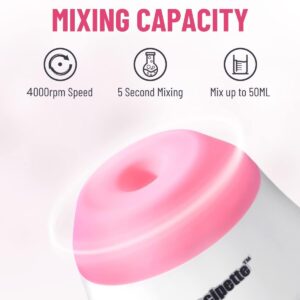 PRECIPETTE Vortex Paint Mixer, 4000rpm Mini Hobby Paint Shaker, with Replaceable Silicone Cap, 100pcs Mixing Balls, for Lab Miniature Paints Acrylic Nail Polish