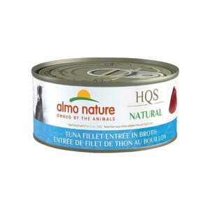 Almo Nature HQS Natural Wet Dog Food Tuna Fillet Entree in broth 5.5 oz (Pack of 12)