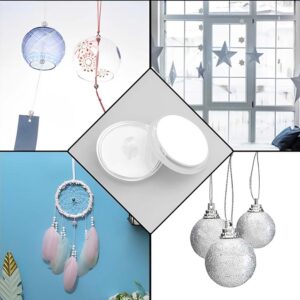 UtySty 40 Pack Self Adhesive Wall Hook Sticky Ceiling Hooks Small Disc Sticker Hanger for Christmas Festival Wedding Decorations Baloon Storage Display 2cm/0.78”