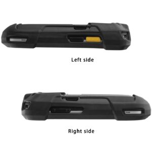 Protective Rubber Case for Zebra TC70 TC72 TC75 TC77 TC70X TC75X, Soft Silicone Rubber Handheld Scanner Cases for PDA Handheld Computer for More Protection - Black