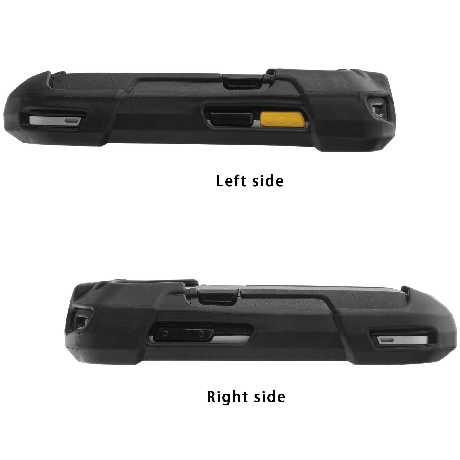 Protective Rubber Case for Zebra TC70 TC72 TC75 TC77 TC70X TC75X, Soft Silicone Rubber Handheld Scanner Cases for PDA Handheld Computer for More Protection - Black