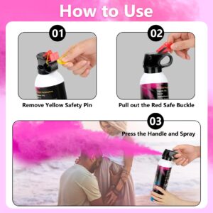 Gender Reveal Fire Extinguisher 2 Packs, Gender Reveal Ideas, Baby Girl Reveal Party Ideas 100% Biodegragable for Gender Reveal Decorations（Pink）