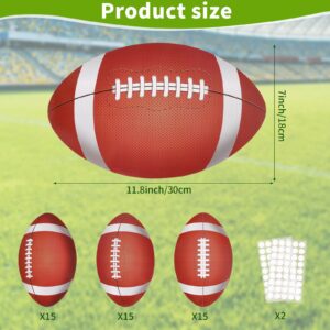 Waenerec 45PCS Football Cutout Paper Football Cutouts Bulletin Board Sign Banners Classroom Football Game Stickers for Kids Boy Sports Birthday Theme Party Supplies Football Party Decorations