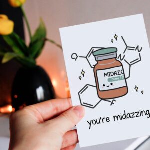 OwingsDesignsPerfect You're Midazzling Card - Midazolam Card - Thank You Card Gift For Doctor-Nurse - Cute Medical Card - Anesthesia Card - Greeting Card